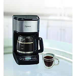 Capresso 5-Cup Mini Drip Coffee Maker, Black and Stainless Steel