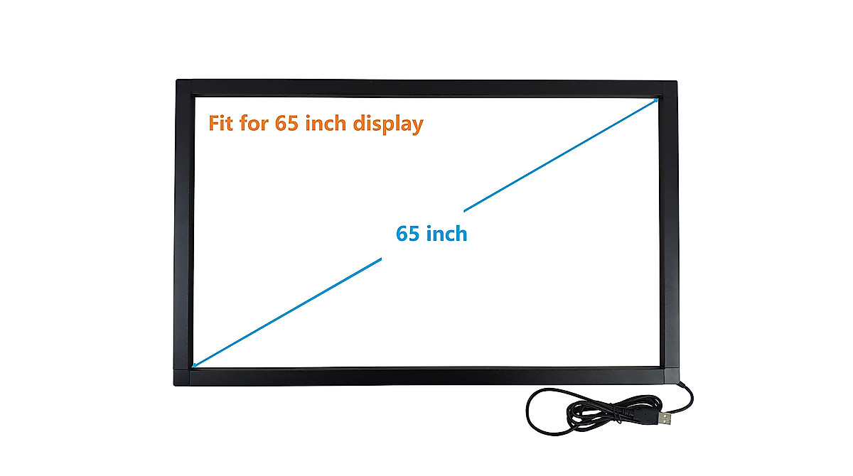 DeYoWo 65 Inch Infrared Touch Screen Overlay - 10 Point Interactive Frame
