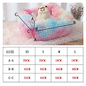 YXXJJ Pet pad Plush Dog Bed Cushion Large Dog Bed House pet Square Cushion Bed pet Kennel Super Soft and Fluffy Comfortable cat and Dog House Soft and Warm, Comfortable to Touch, Easy to Carry