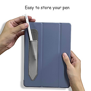 YINVA Pencil Case Compatible with Apple Pencil 2nd Generation and 2 1 Gen, Elastic Pencil Pouch Case Accessories Design for iPad and Stylus (Gray)