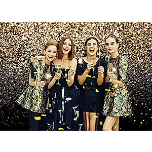 7x5ft Gold Glitter Paint Backdrop for Photography Astract Golden Bokeh Starry Sky Wedding Adult Baby Children Family New Year Party Decorations GT-028