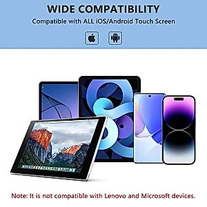 Stylus Pen for iOS&Android Touch Screens, Active Pencil for Samsung, Smart Digital Stylus Pens for Lenovo/Huawei/Vivo/Mi and Other Tablets, iPhone/Samsung/Google Pixel Smart Phones Drawing&Writing