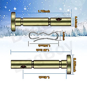 10 pcs Shear Pins 738-04155 & Cotter Pins 738-04155 for Snowblower Shear Pins, Compatible with MTD Troy-Bilt Craftsman 738-04155 738-0763 & More - 2007 and After Fits Cub Cadet Snow Blower Shear Pin