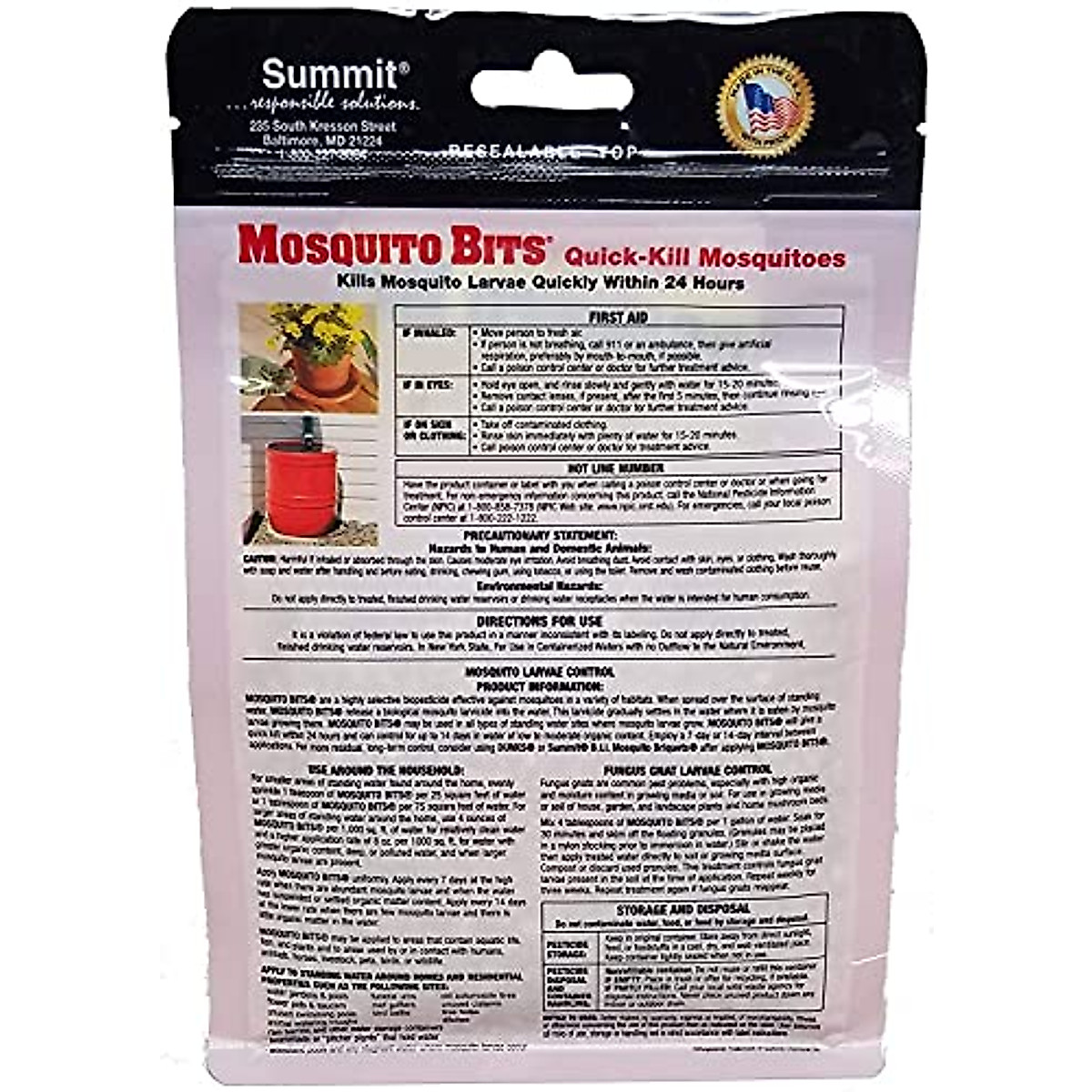 Summit 116-12 Quick Kill Mosquito Bits, 8-Ounce (2 Bottles)