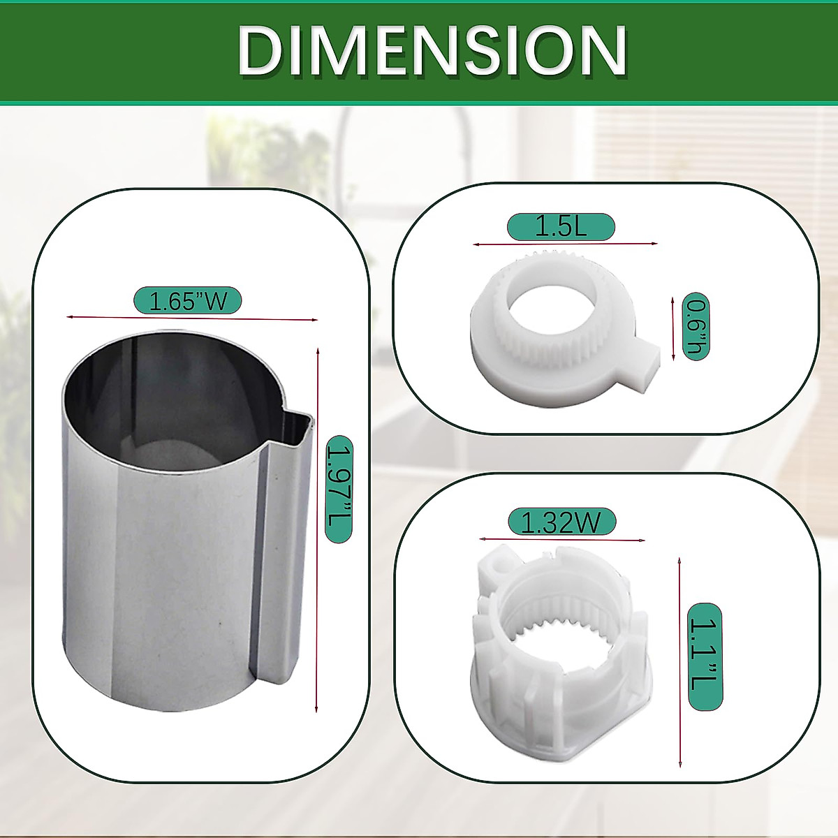 96987 Stop Tube for Moen Posi-Temp 1 Handle tub/Shower Faucet,Temperature Limit Stop Kit, Chrome-2 pack