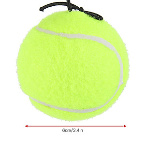 Fabater with 4M Rubber Rope Tennis Ball Single Practice, Sturdy Tennis Training Ball, for Beginners Indoor and Outdoor