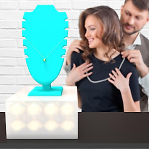 Frosted Acrylic Display Box Counter Retail Merchandise Storage Bin No Lid with Open Bottom 7" x 7" x 4" Flippable Cubby for Tradeshows and Expos by Marketing Holders