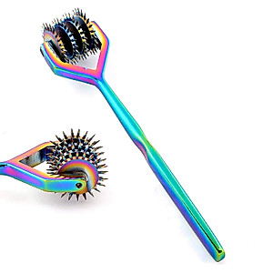 PRECISE CANADA Wartenberg Pinwheel, 4 Heads Pin Wheel Rainbow Color