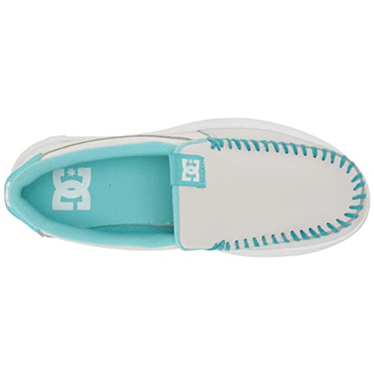 DC womens Dc Women's Villian 2 Skate Shoe, Grey/Green, 7.5 US