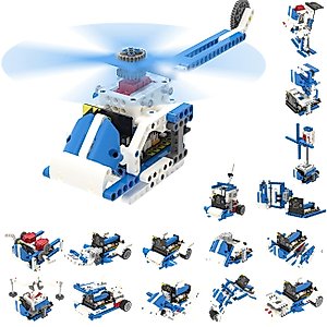 Yahboom Micro bit Building Block Robot Kit 16 in 1 STEM Projects DIY Science Educational Toys for Kids Age 10+ (Build-Super-Kit without Microbit)