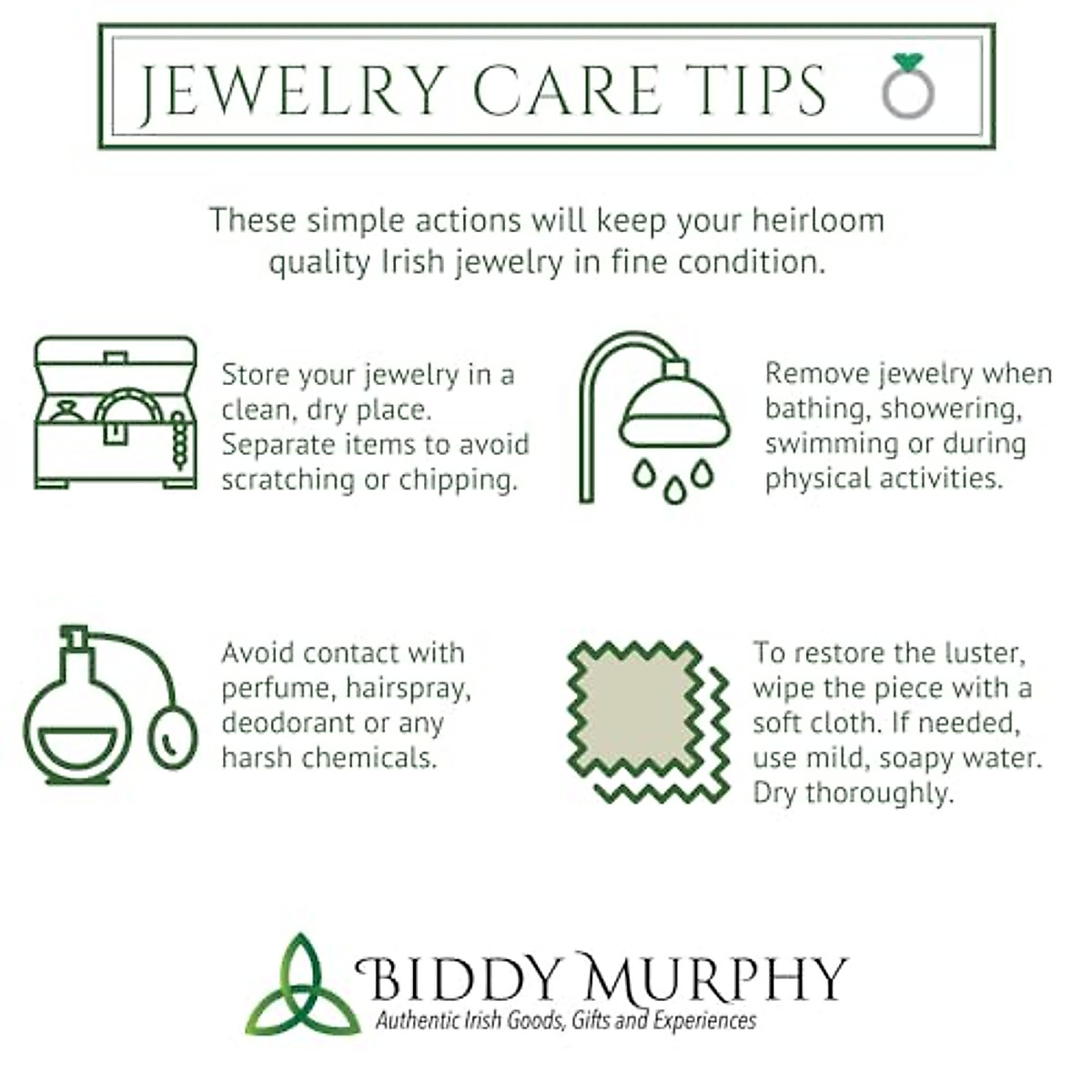 Biddy Murphy, Traditional Irish Claddagh Women's Earrings, Emerald Green Crystal Rhodium Plated Drops, Classic Silver Celtic Jewelry Made in Ireland by Artisan Jewelers