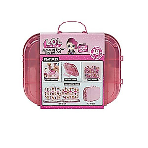 L.O.L. Surprise! Fashion Show On-The-Go Storage/Playset with Doll Included – Light Pink