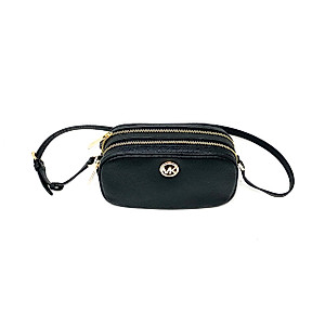 Michael Kors Fulton Double Zip Crossbody, Black