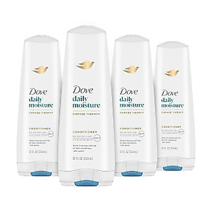Dove Nutritive Solutions 4 count Moisturizing Conditioner Daily Moisture for Dry Hair Deep Conditioner Detangles and Nourishes Dry Hair 12 oz