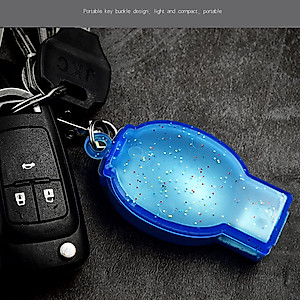 luzen 3Pcs Stainless Steel Spork 2 in 1 Folding Portable Travel Spoon Fork Flatware Cutlery with Carrying Case and Keychain for Travel Camping Hiking and Other Outdoor Activities