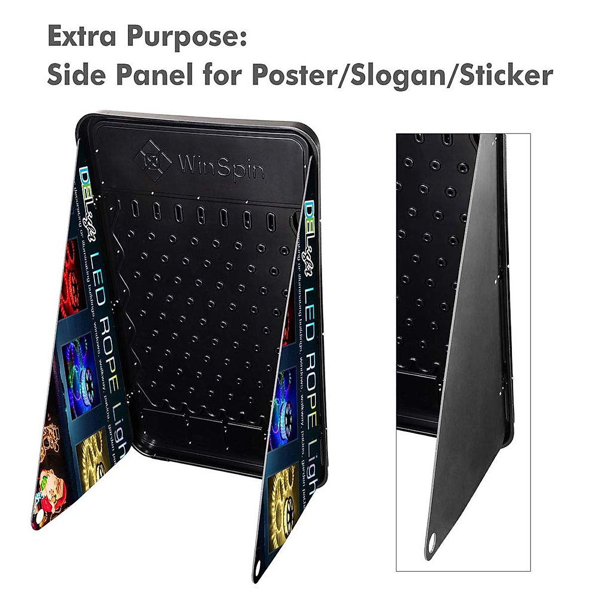 WinSpin 41"x25" Prize Drop Board Foldable Stand Disk Drop Board Game with 12 Playing Pucks for Carnival Tradeshow Party Live Stream