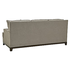 Signature Design by Ashley Kaywood Modern Sofa with 4 Throw Pillows, Brownish Gray