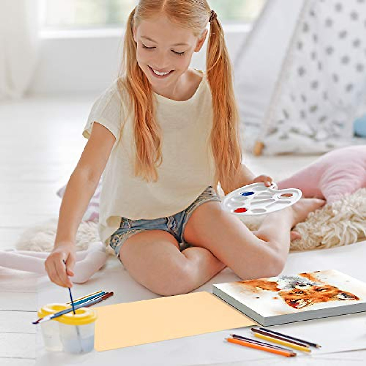 Artisto Watercolor Pads 9x12”, Pack of 2 (60 Sheets), Glue Bound, Acid-Free Paper, 140lb (300gsm), Perfect for Most Wet & Dry Media, Ideal for Beginners, Artists & Professionals