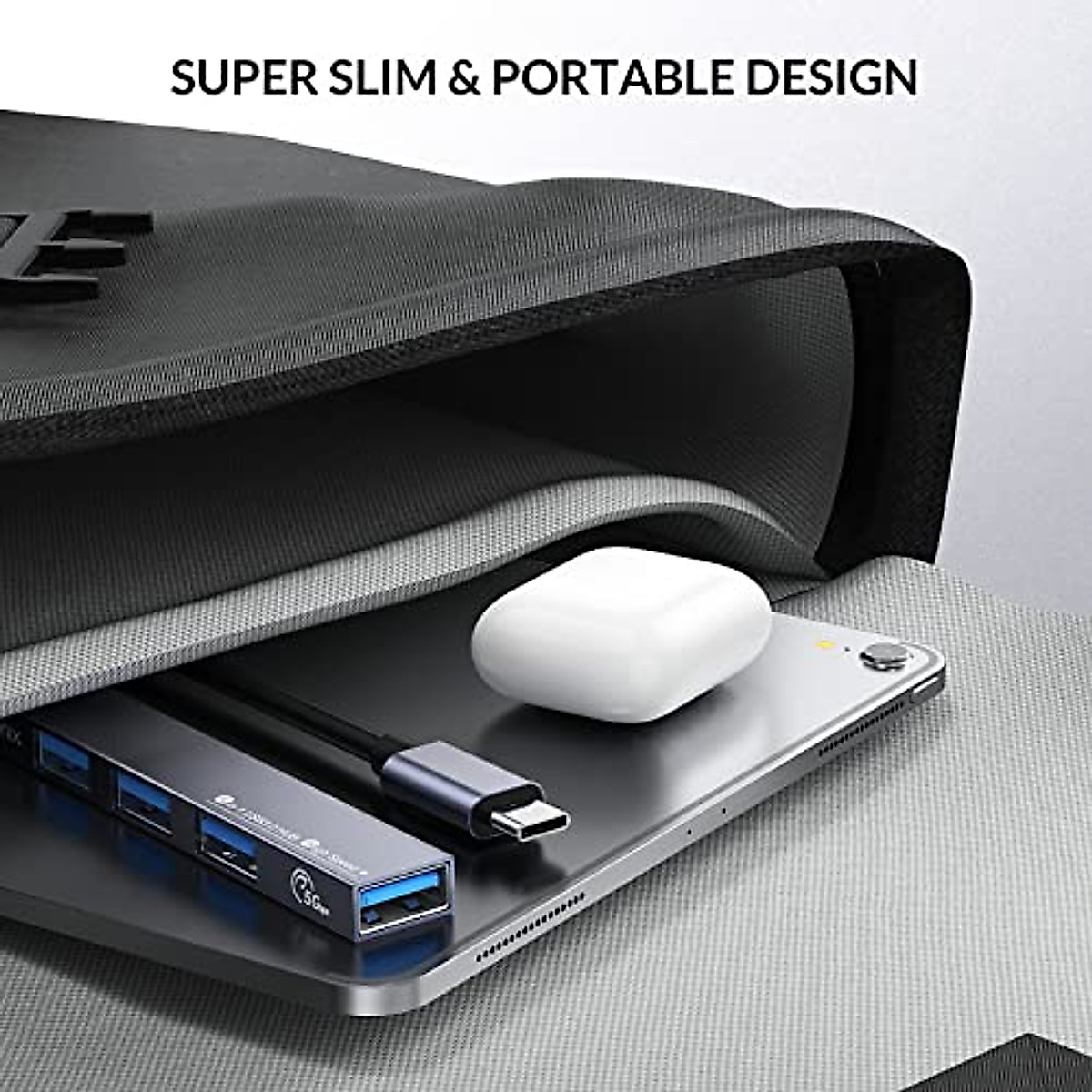 iDsonix USB Hub, Aluminum 4-Port PS4 USB 3.0 Data to USB Hub Adapter (Ultra-Slim) USB C Splitter for Laptop Compatible with PC,MacBook Air, Mac Pro/Mini, Surface Pro, Flash Drive, Mobile HDD and More