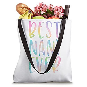 Best Nani Ever Gifts Grandma Mother's Day Tie Dye Tote Bag