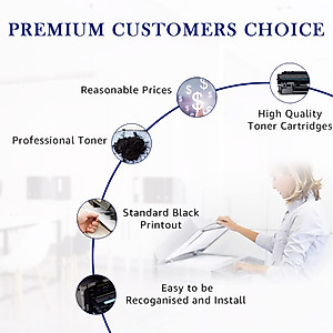 80A CF280A Toner Cartridge Black Replacement for HP 80A CF280A 80X CF280X for HP Laserjet Pro 400 M401n M401dn M401dne M401dw M401 M401a M401d MFP M425dn M425dw Toner Printer (2-Pack)