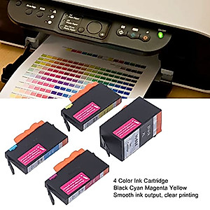 Hilitand 4 Color Ink Cartridges Refill Cartridge Replacement Print Photos, Test Papers, Documents Printer Cartridge for Printer Accessories