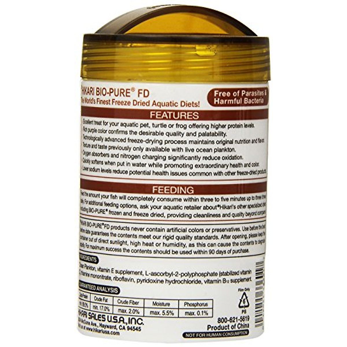 Hikari Bio-Pure Freeze Ocean Plankton for Pets, 0.42-Ounce