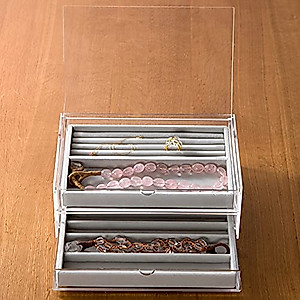 Acrylic Storage Large Case 2 Drawers
