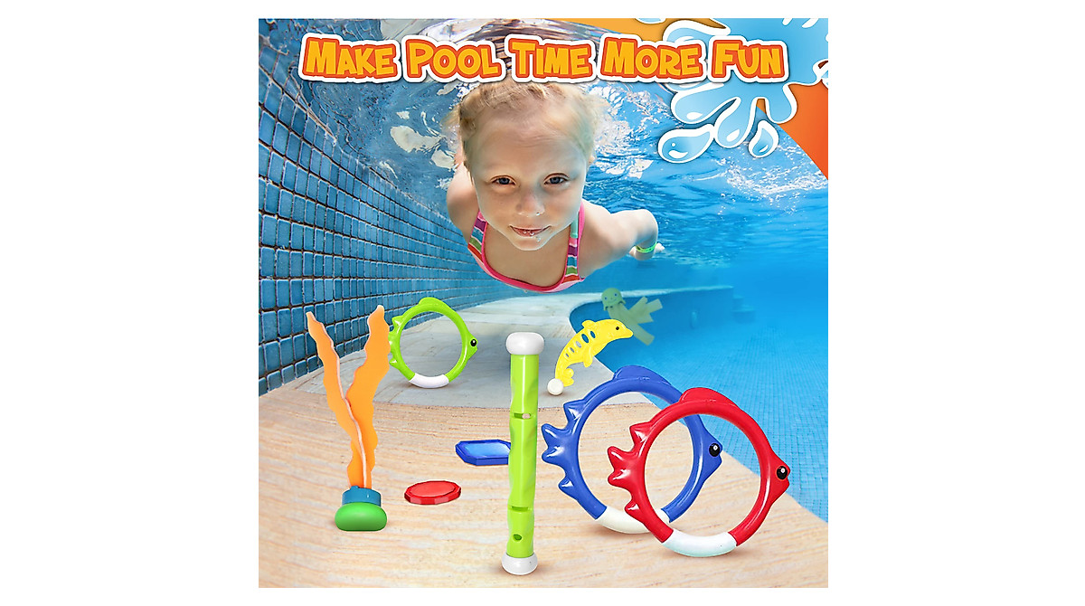 Chuchik 30 Pcs Pool Dive Toys for Kids Ages 4-12