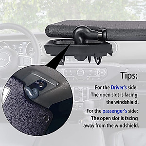 Sun Visor Repair kit for Jeep Wrangler, Heavy Duty Sun Visor Clips for Jeep Gladiator Accessories Inner Sun Visor Clips Compatible with Jeep Wrangler JK 2018/ Wrangler 2018-2022/ Gladiator 2020-2022