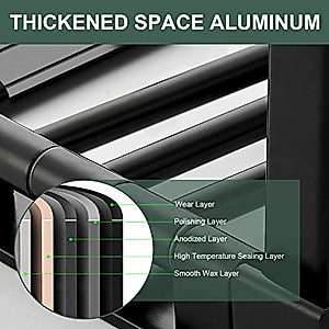 Clothes Drying Rack Wall Mounted, Laundry Drying Rack Clothing, Drying Racks for Laundry with Swivel Towel Arms and Hanging Hooks, Space Organization for Laundry Room, Bathroom, Aluminum, 24IN