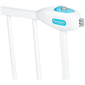 Carlson Extra Wide Walk Through Pet Gate with Small Pet Door, Includes 4-Inch Extension Kit, Pressure Mount Kit and Wall Mount Kit,White