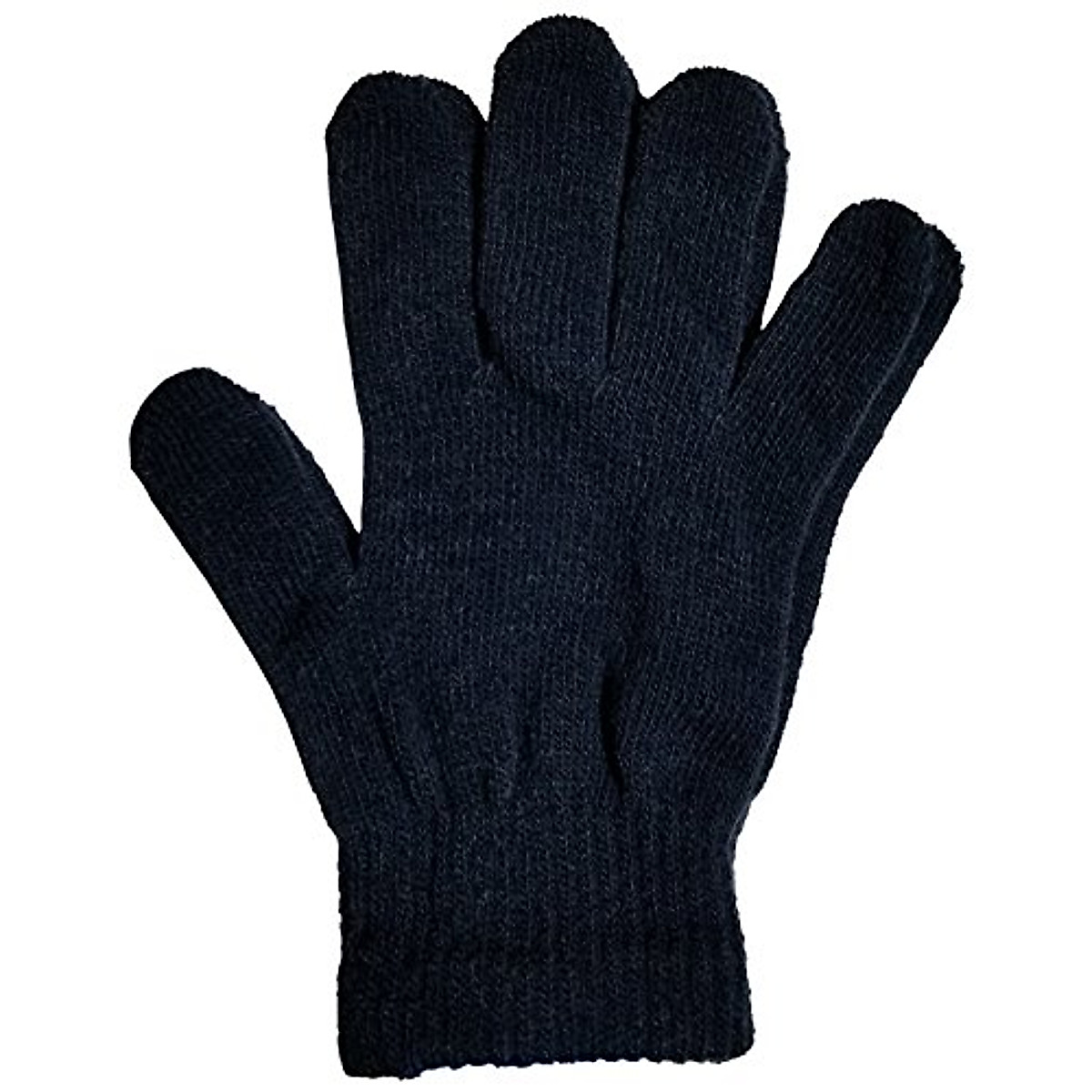 Winter Magic Gloves, 12 Pairs Stretchy Warm Knit Bulk Pack Mens Womens