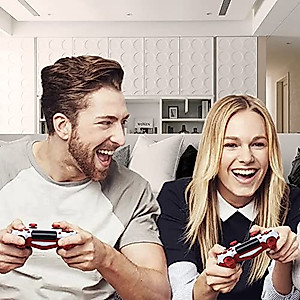 BUERTT Replacement Wireless Controller for PS4/Slim/Pro, with Upgraded Joystick/Dual Vibration/6-Axis Motion Sensor/Audio Function