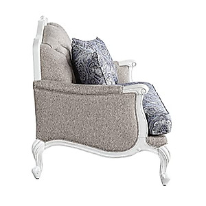 Acme Furniture Upholstered Sofas, Gray, Blue and White