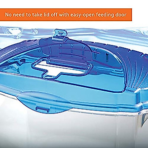 Aqueon Betta Bowl Aquarium Fish Tank Kit, Blue, Half Gallon