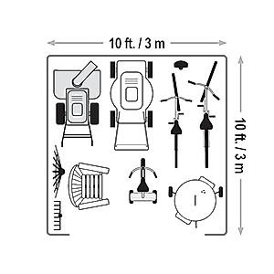 Arrow Sheds CP1010 Free Standing Car Port, 10 by 10-Feet