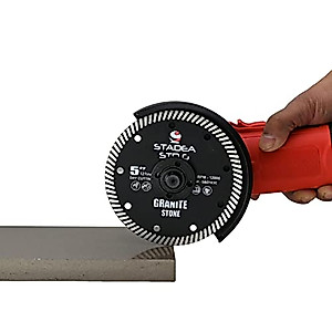 Stadea SBD104C Diamond Saw Blade 6-Inch Continuous Turbo Dry Cutting - Cuts Granite Quartz Quartzite, Fits Grinder, Saw Cutter, 8 MM Segments - Pack of 1