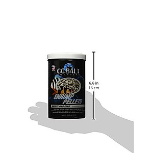 Cobalt Aquatics Shrimp Pellet, 20 oz, White/Black