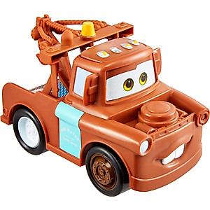 Mattel Disney and Pixar Cars Track Talkers Toy Vehicles, Mater Talking Truck, Collectible Character Car, 5.5-inch