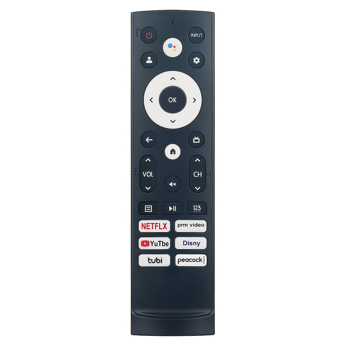 ERF3M90H Replacement Voice Remote Control Compatible with Hisense LED 4K Smart TV 43A6H 43A65H 43A68H 50A6H 50A65H 50A68H 55A6H 55A65H 55A68H 65A6H 65A65H 65A68H 75A6H 75A65H 75A68H 50U6H 55U6H 65U6H