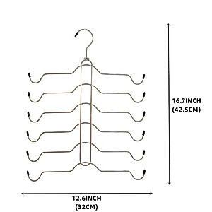 GXLQIJU Tank Top Hangers Space Saving Hangers 360° Rotating Hook,Closet Organizer for Bras,Tank Tops,Cami,Belts,Ties,Bathing Suits, Swimwear (Silver, 1 Pack)