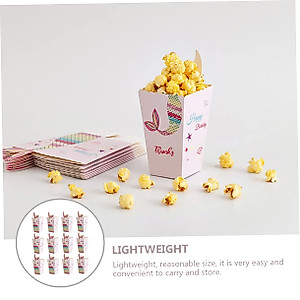 SHOWERORO 12pcs Boxes Mermaid Chip Box Snacks Container Candy Container Baking Boxes Food Containers Popcorn Party Bags Popcorn Containers Boxes Popcorn Boxes Containers Poppin Popcorn Paper