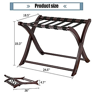 SYBELIJAH Luggage Rack, Luggage rack, Folding luggage rack for Guest Room, Bedroom Hotel, Living Room