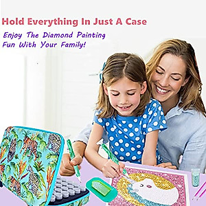 Melody Life 2022 New Diamond Painting Storage Containers 60 Slots Big Capacity Accessories 5D Tools DIY Art Craft Jewelry Beads Rhinestones Organizer Box (Tiger, Slot)