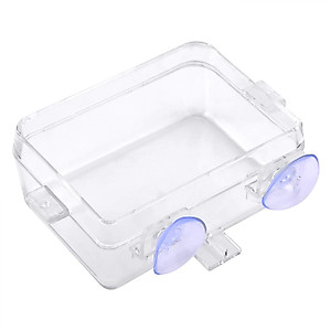 Amphibians Reptiles Anti Escape Feeder Worm Feeding Basin Tortoise Lizard Crawler Food Bowl Suction Cup Feeder for Reptiles Bearded Dragon Accessories Food Cricket Container Gecko