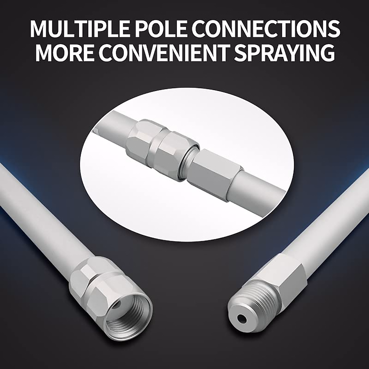 Airless Paint Sprayer Roller Inner Feed for High Pressure Airless Spray Gun with Wand Power Wall Brush Self-Priming Paint Roller 11.8 inch Extension Pole