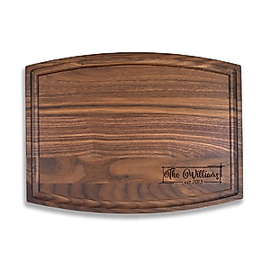 Custom Cutting Board Wedding Gift for Couple Personalized Mr & Mrs Cutting Board Arched Cutting Board Wood Engraved