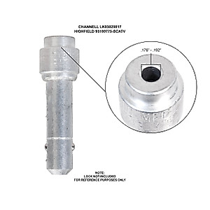 Jonard TTB-6 Steel Barrel Fastener Plunger Tool with Handle for CATV Pedestal Fasteners with 0.176” to 0.196” Inside Diameter