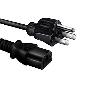 PwrON 5ft/1.5m UL Listed AC in Power Cord Outlet Socket Cable Plug Lead for Samsung SyncMaster 172N 953BW 204BW LS20HAWCB7/XAA LCD Monitor